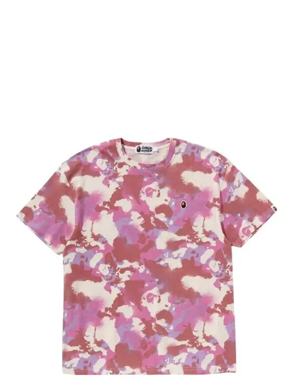 A BATHING APE Map Camo Oversized Tee - Pink