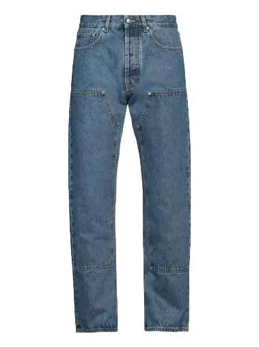 Palm Angels Cotton Straight-leg Jeans - Blue