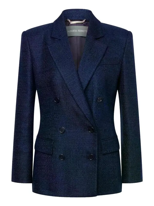 Alberta Ferretti Double-breasted Blazer - Blue