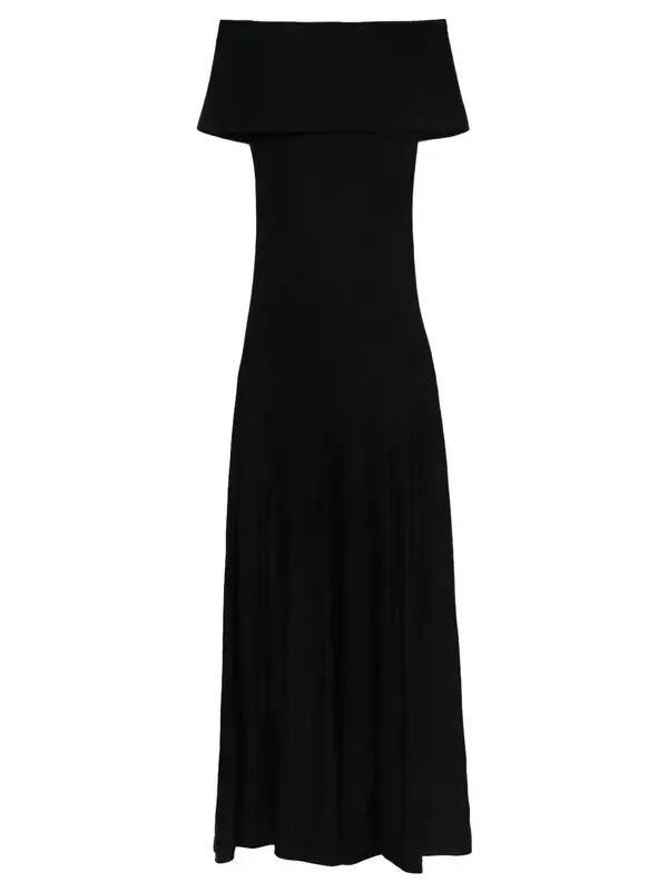 Khaite Ava Maxi Dress - Black