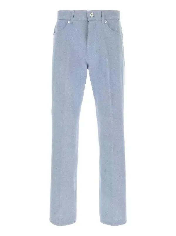 FERRAGAMO Cotton Trousers - Blue