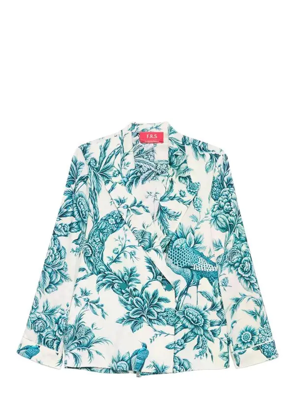 F.R.S FOR RESTLESS SLEEPERS Otrera Floral-print Shirt - Blue