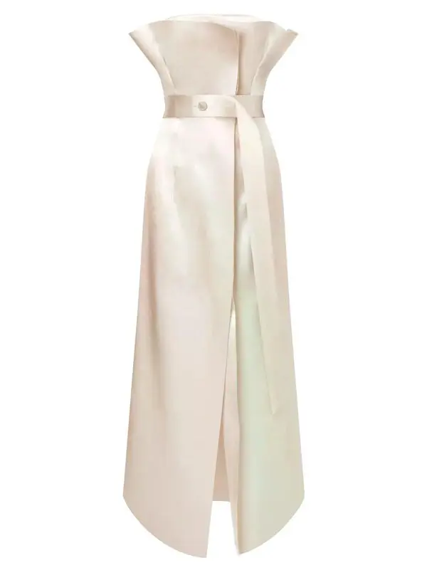 Philosophy Di Lorenzo Serafini Satin Gown - Neutrals