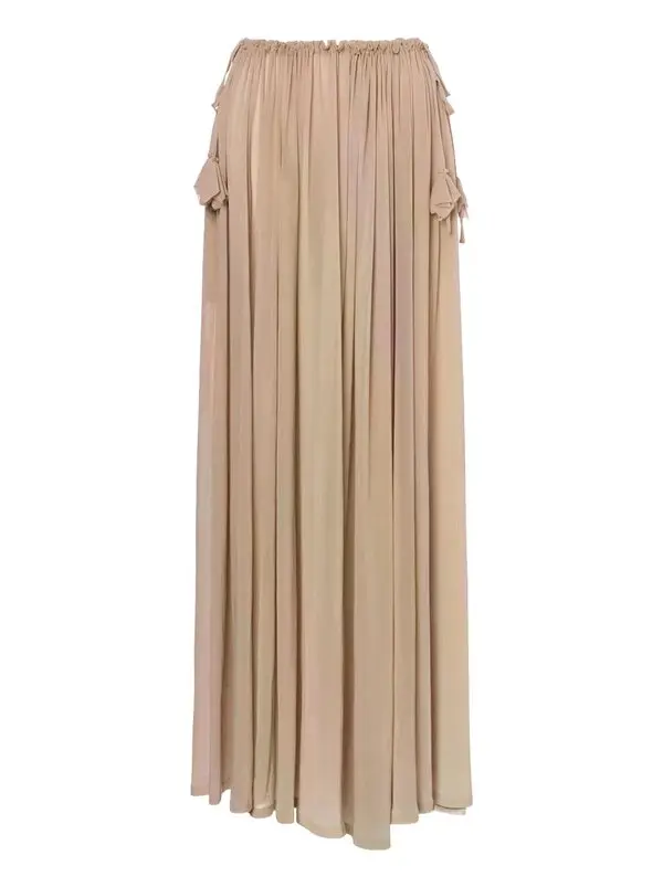 Philosophy Di Lorenzo Serafini Drawstring Maxi Skirt - Neutrals