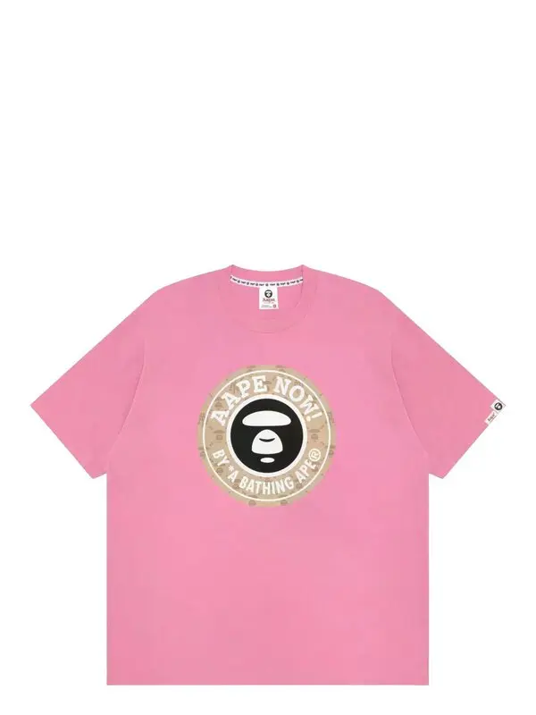 AAPE BY *A BATHING APE® Logo-print T-shirt - Pink