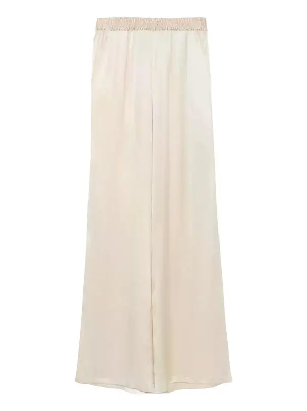 Eleventy Plain Silk Trousers - Neutrals