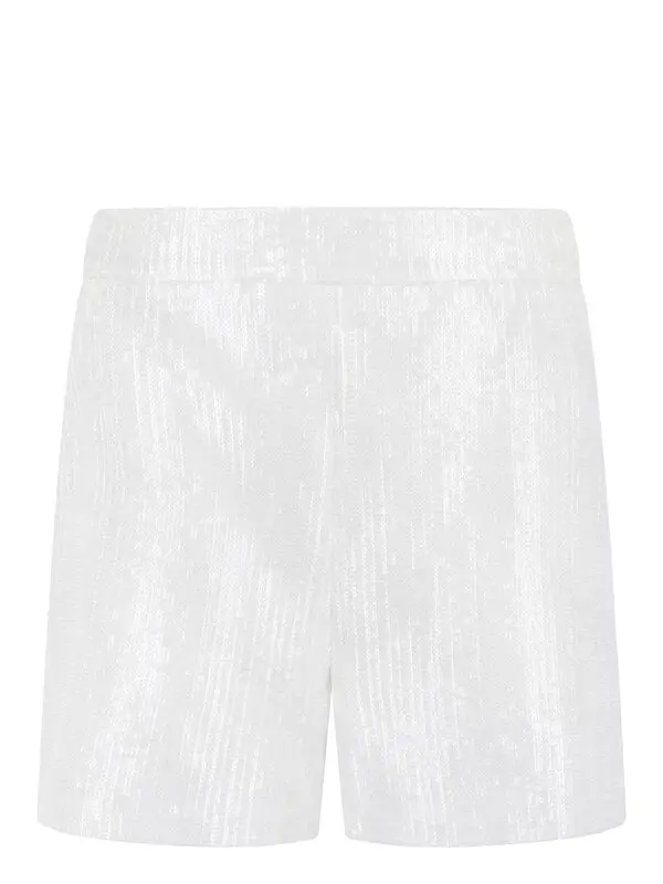 Federica Tosi Sequin-embellished Shorts - White
