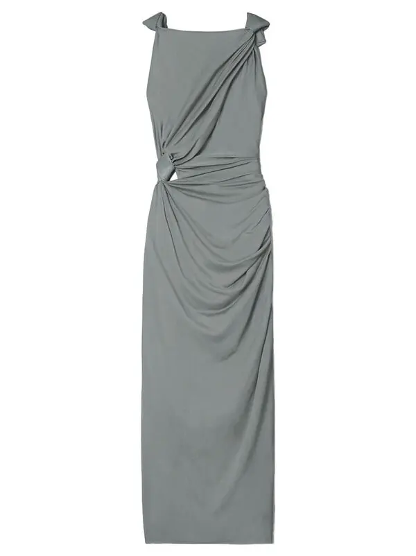 Tory Burch Viscose Knot Dress - Shale Gray