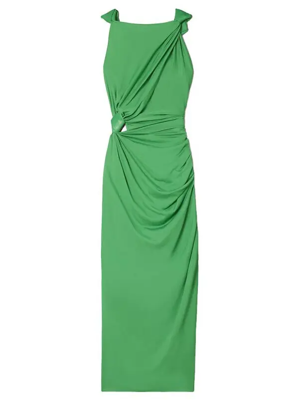 Tory Burch Viscose Knot Dress - Spring Jade