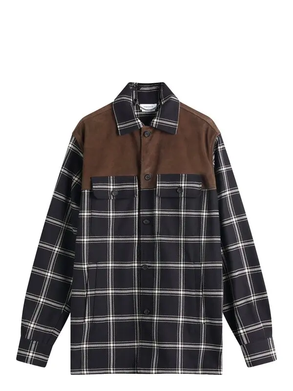 Alexander McQueen Check Overshirt - Black/ivory/brown