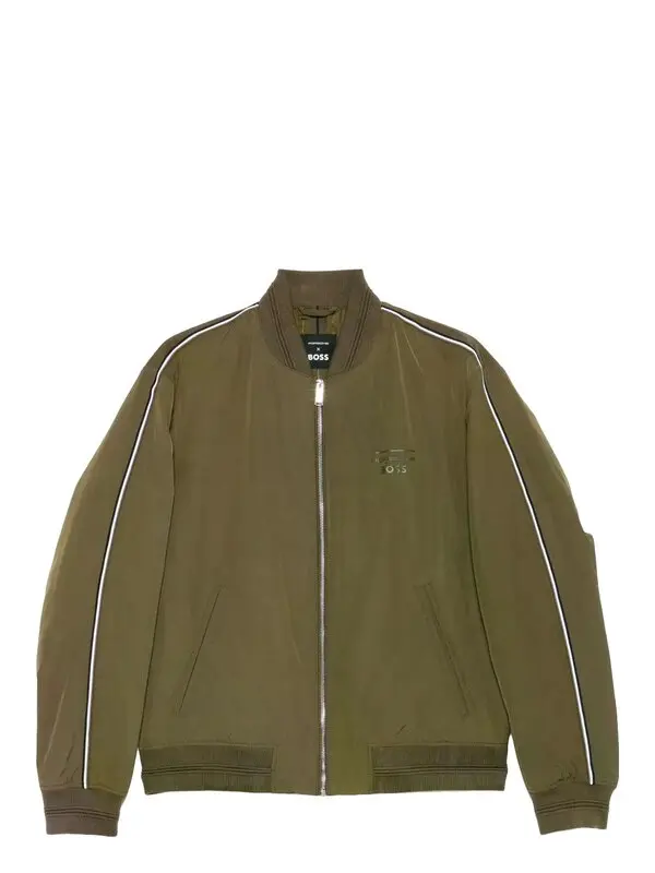 BOSS X Porsche Piped-trim Bomber Jacket - Green