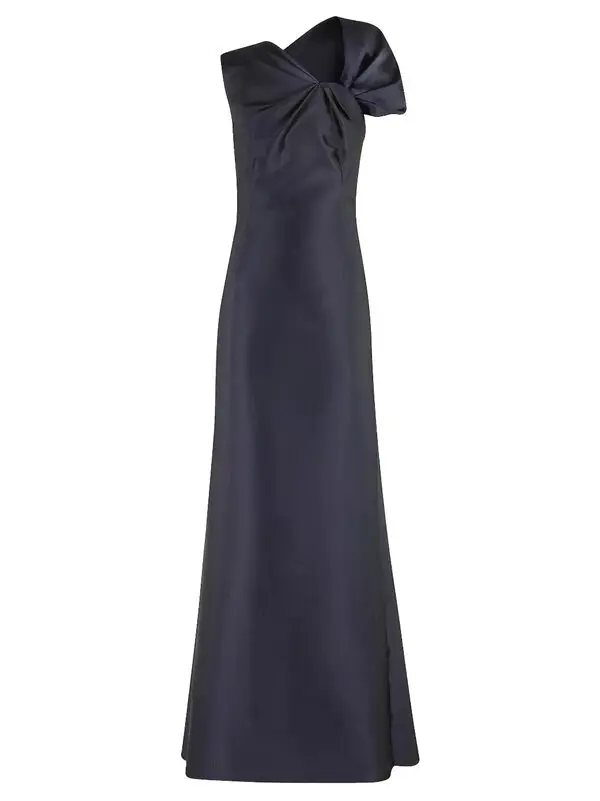 Alberta Ferretti Mikado Maxi Dress - Blue