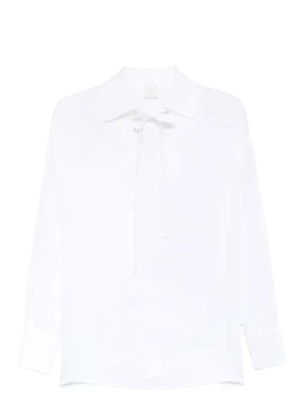 Eleventy Linen Blouse - White