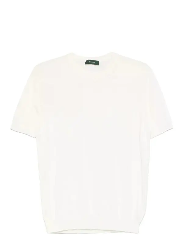 ZANONE Knitted T-shirt - White
