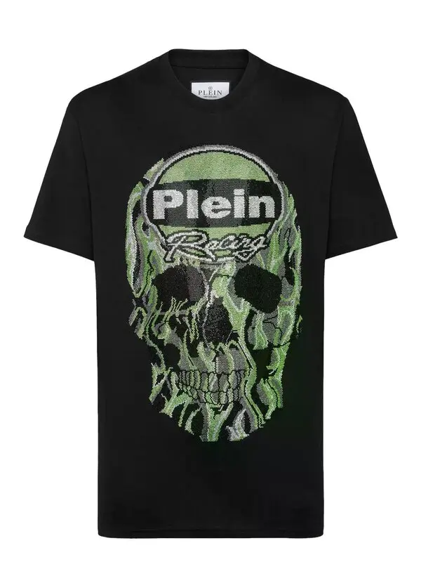 Philipp Plein Strass Skull T-shirt - Black