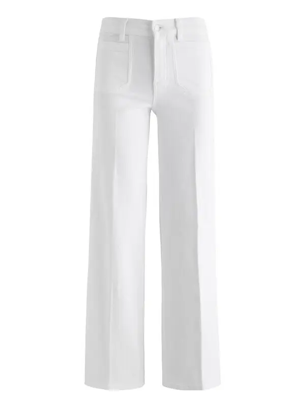 FRAME Le Slim Palazzo Straight-leg Jeans - White