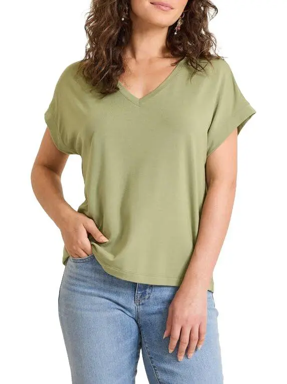 Tommy Bahama Kauai V-neck T-shirt - Dusty Thyme