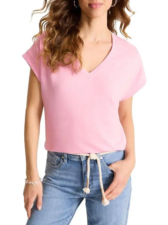 Tommy Bahama Kauai V-neck T-shirt - Primrose Pink