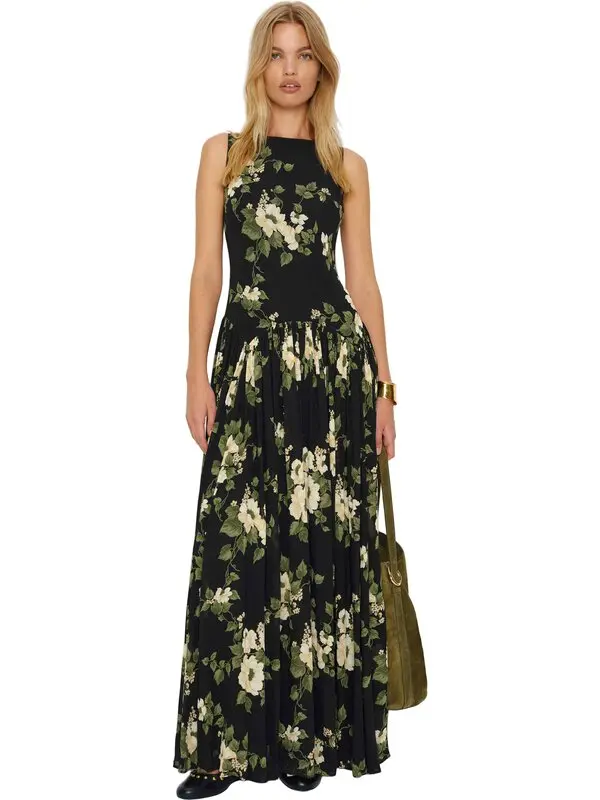 REFORMATION Camella Maxi Dress - Black