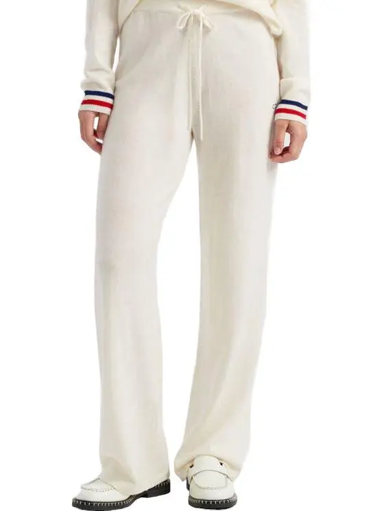 Chinti & Parker Wool Cashmere Snoopy Pants - Cream/multi