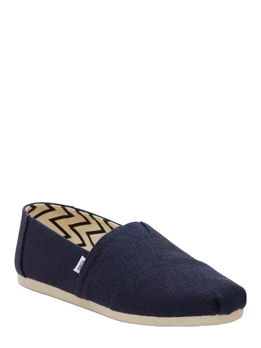 Toms Classic Alpargata Espadrille Flats - Navy