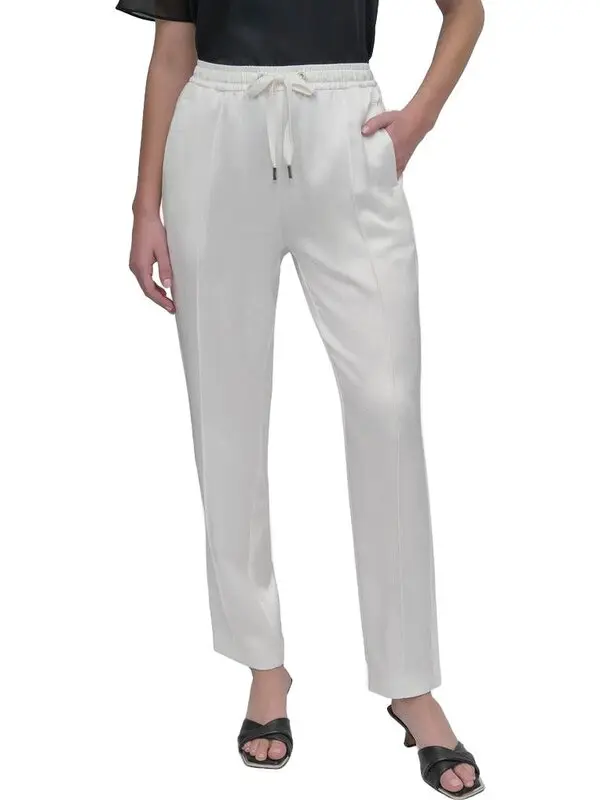 Dkny Side Stripe Track Pants - Ivory