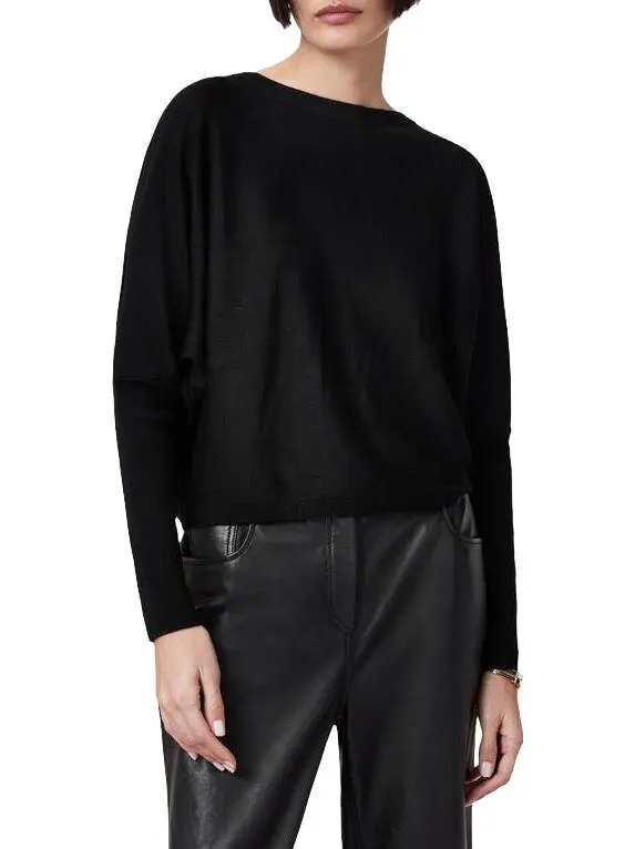 ALLSAINTS Julieana Reversible Merino Wool Sweater - Black