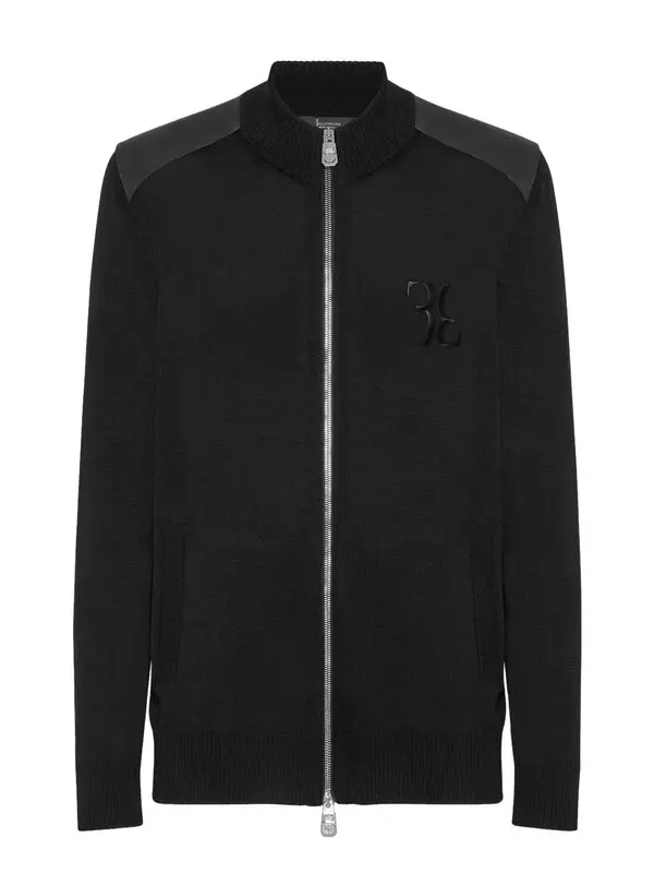 BILLIONAIRE Panelled Track Jacket - Black