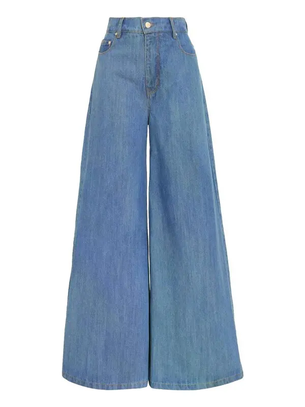 AMAPO Wide-leg Jeans - Blue