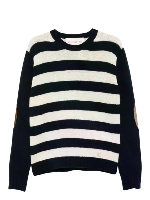 Valentino Garavani Striped Sweater - Blue