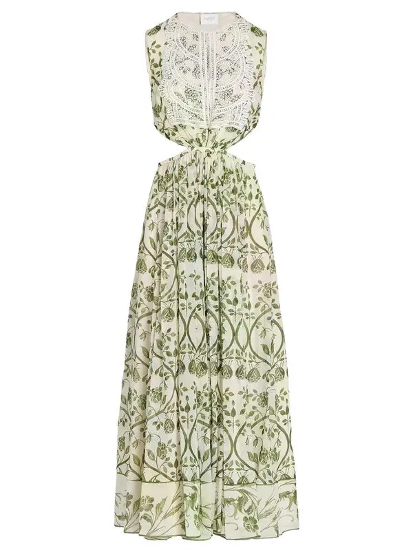 Giambattista Valli Fresco-print Maxi Dress - Green