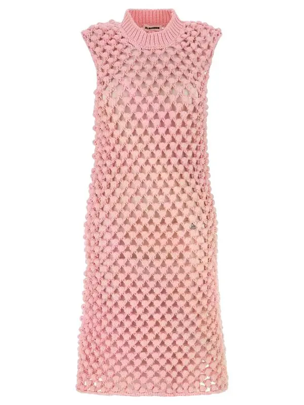 JIL SANDER Crochet Dress - Pink