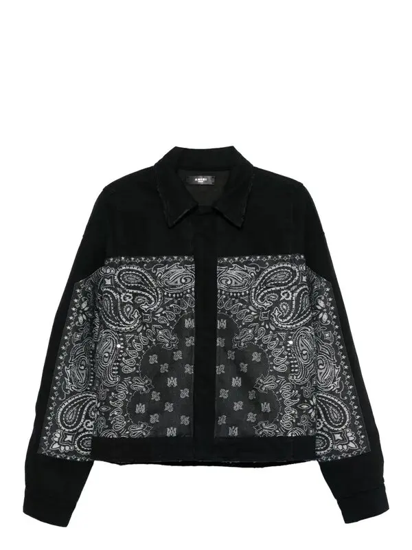 Amiri Paisley-pattern Jacket - Black