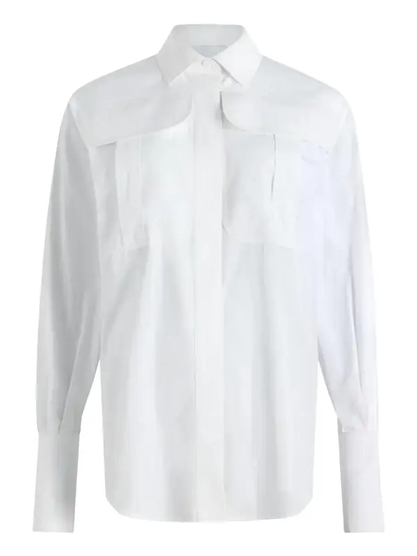 Patou Safari Poplin Shirt - White
