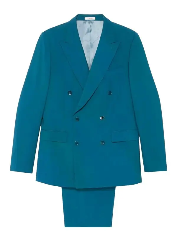 FURSAC Double-breasted Suit - Blue