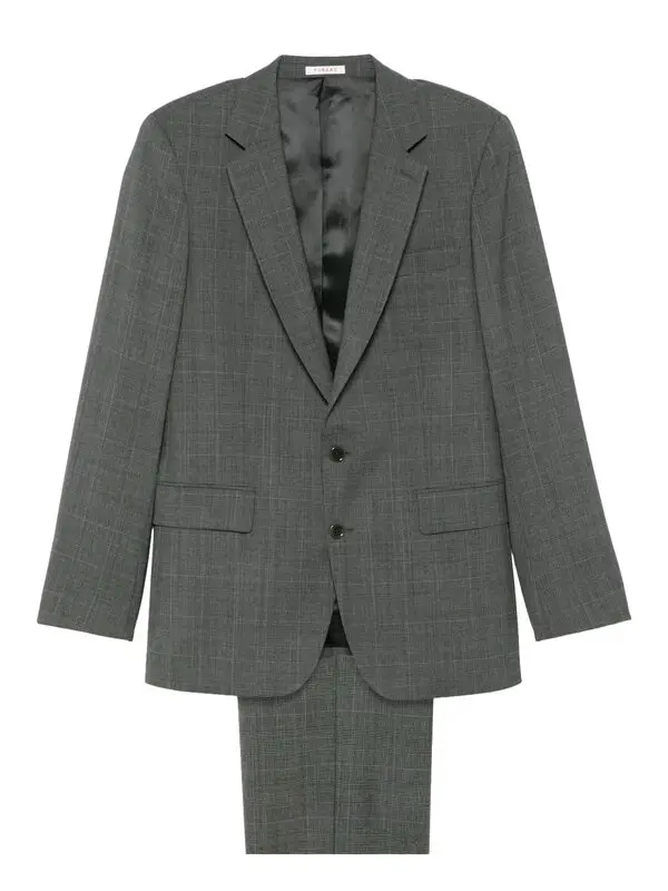 FURSAC Prince Of Wales-check Suit - Grey