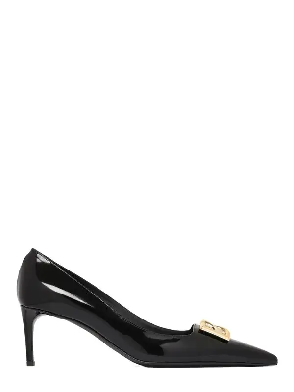 Dolce & Gabbana 90mm Logo-plaque Pumps - Black