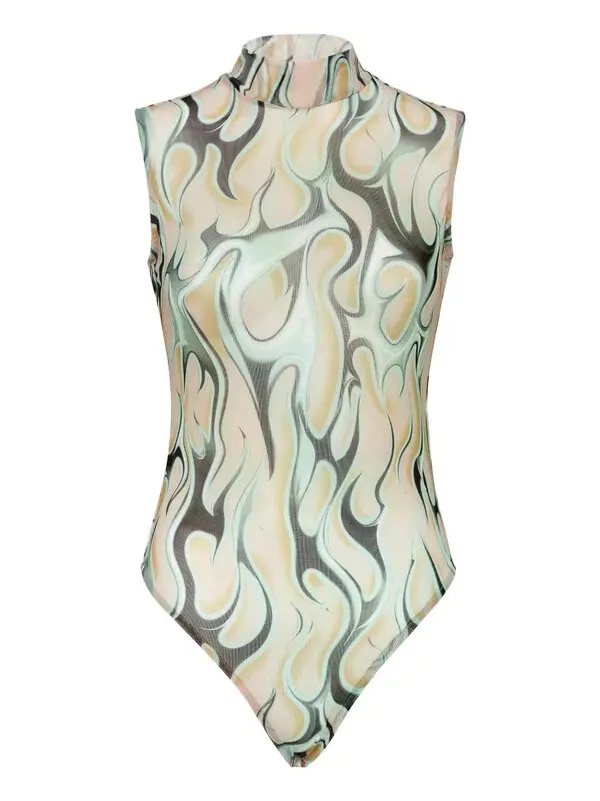 Philipp Plein Flame Print Body - Neutrals