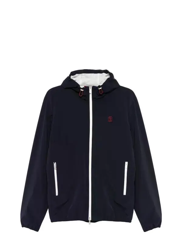 Brunello Cucinelli Hooded Jacket - Blue