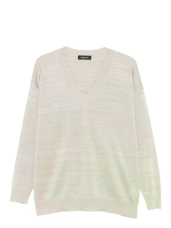Fabiana Filippi Metallic-threading Sweater - Grey