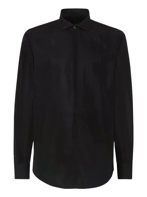 Dsquared2 Bib-front Long-sleeve Shirt - Black