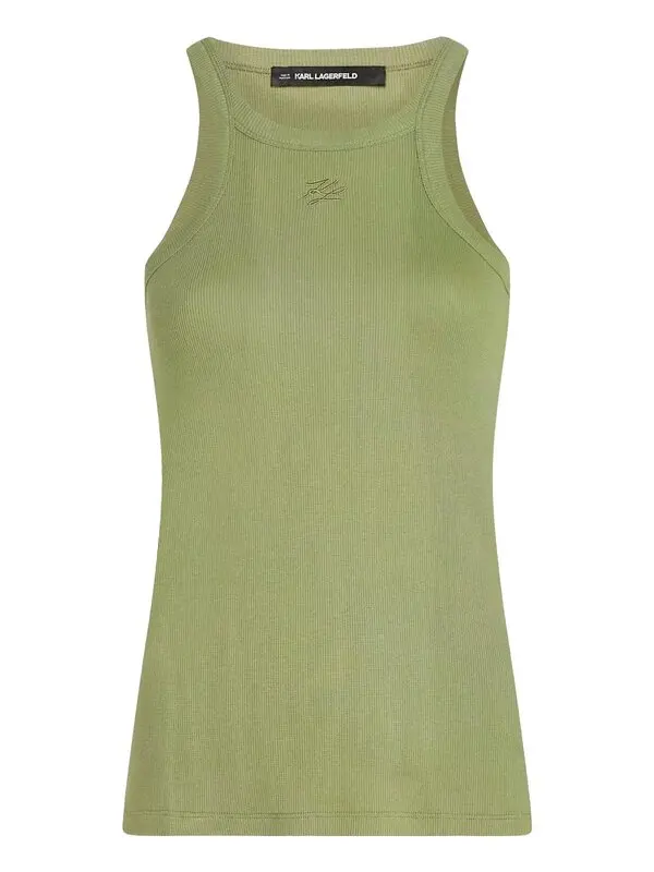 Karl Lagerfeld Autograph Tank Top - Green