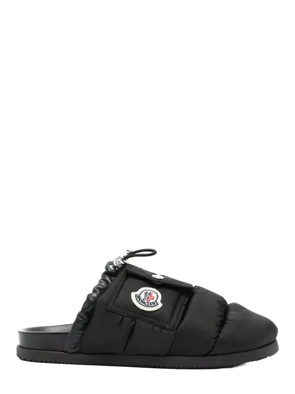 Moncler Pocket Slippers - Black