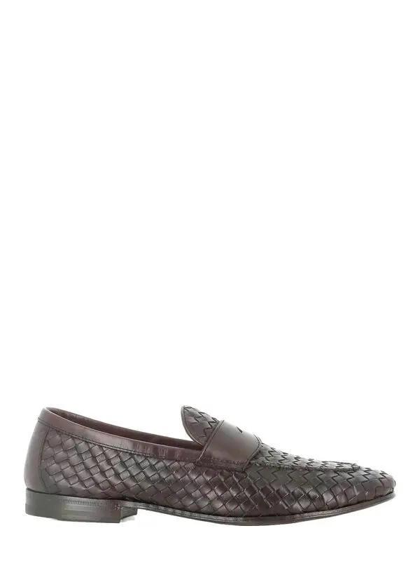 HENDERSON BARACCO Interwoven Loafers - Brown