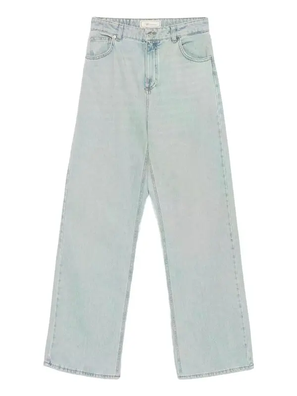 Blumarine Logo-embroidered Jeans - Blue