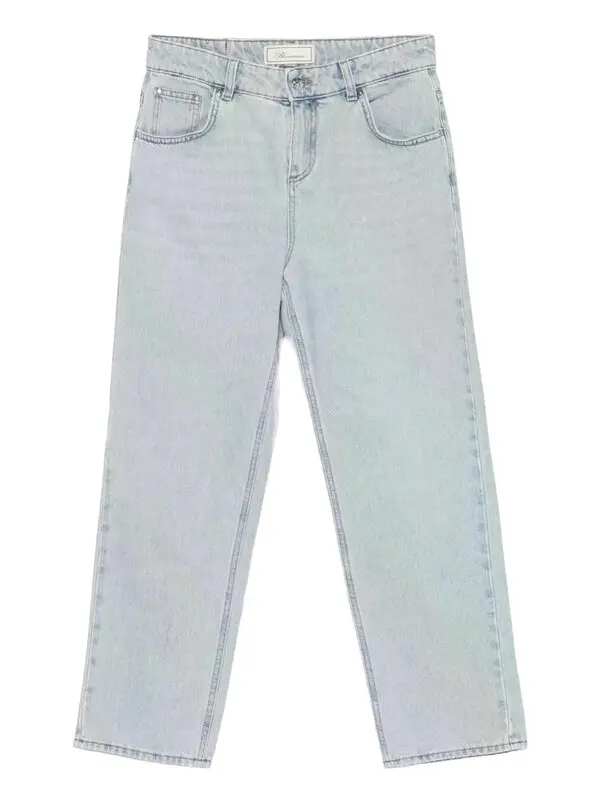 Blumarine Logo-embroidered Jeans - Blue