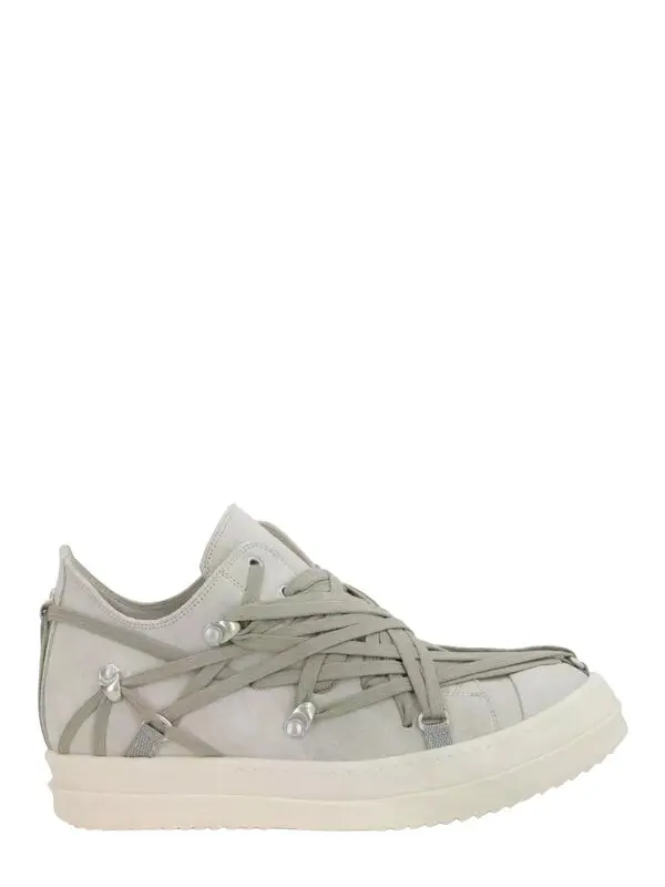 Rick Owens Leather Sneakers - Grey