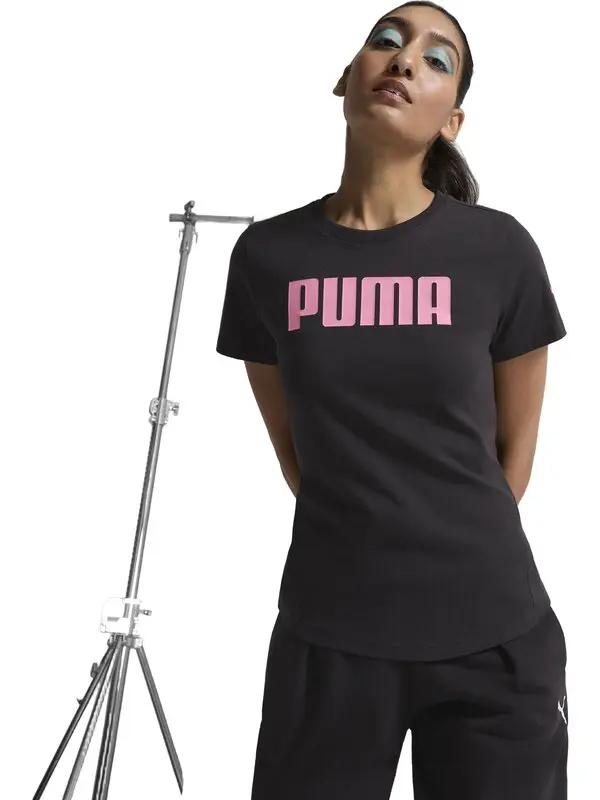 PUMA Relaxed Fit Crewneck T-shirt - Black