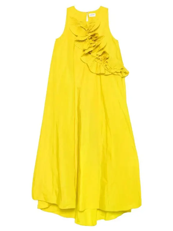 P.a.r.o.s.h Ruffled Maxi Dress - Yellow