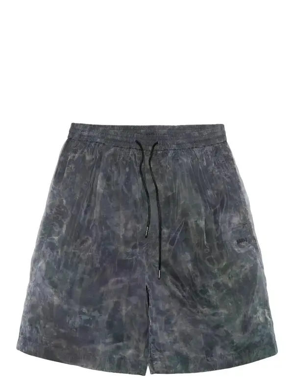 JUUN.J Organza-overlay Shorts - Grey